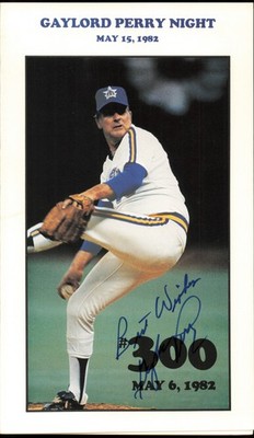 Gaylord Perry Autographed 5x8.5 Photo Seattle Mariners "Best Wishes | eBay