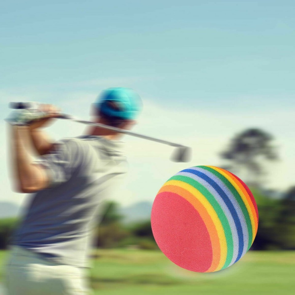 50× Quality Foam Sponge Training Golf Balls Elastic Soft Indoor ...