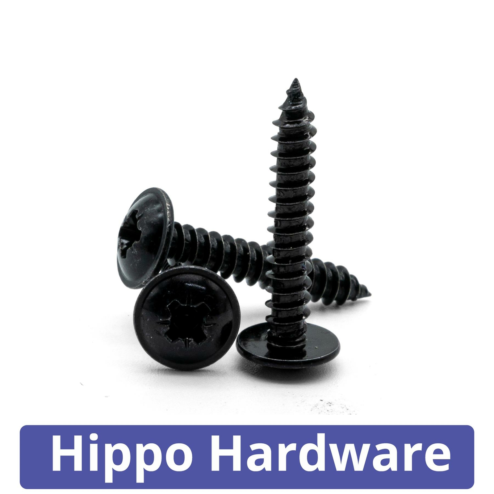 No 4 6 8 10 12 Pozi Flange Head Self Tapping Screw Black Phosphate ...