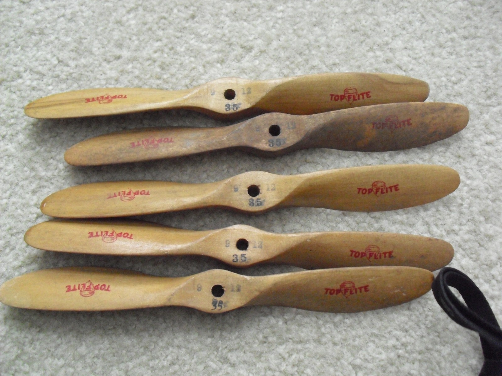 New Lot of 5 RC Airplane Top Flite Wood Propellers 9x12 NOS | eBay