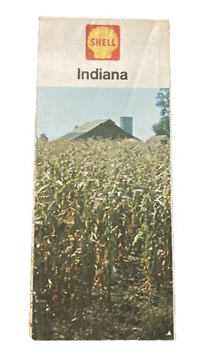 1963 Shell Indiana Map | eBay