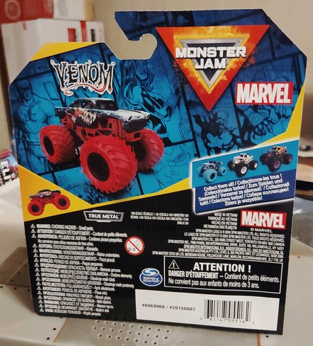 Venom Monster Jam Marvel Series 3 legends elite Trucks Read Description ...