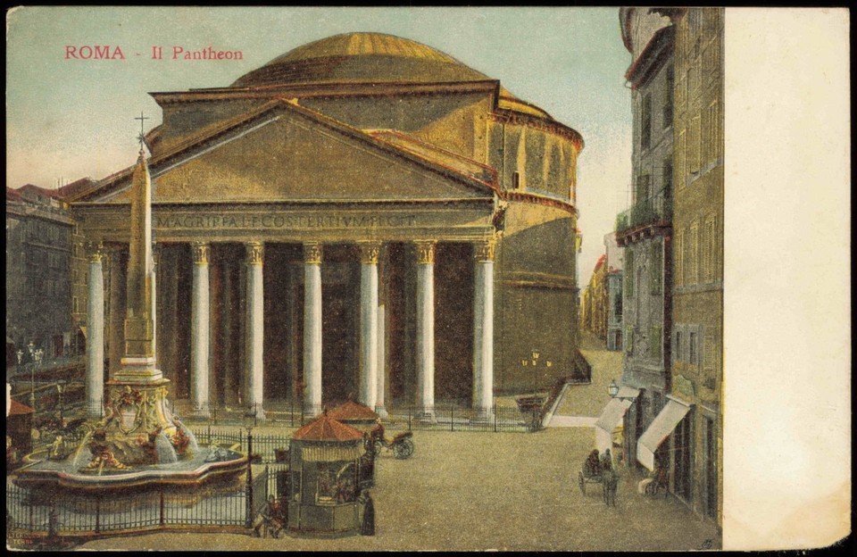 Cartoline Rom Roma Pantheon Historisches Bauwerk 1910 | eBay