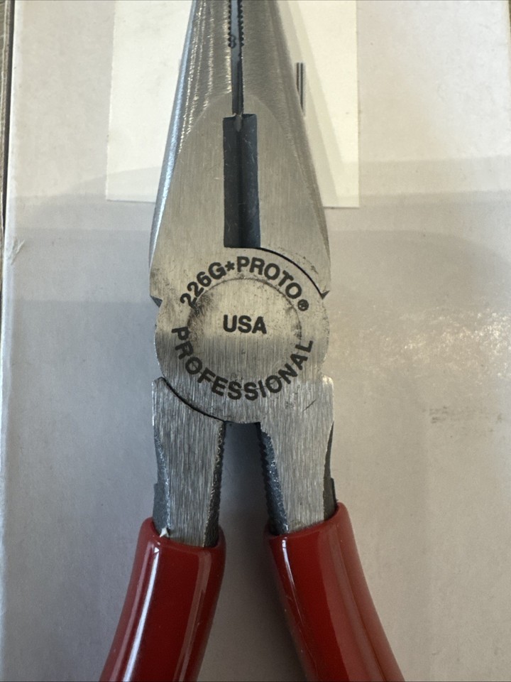 Proto 226G 6” Needle Nose Pliers With Wide Cutter Made In USA | eBay