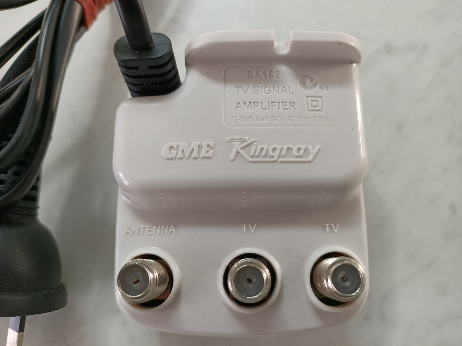 KINGRAY SA162 2-Way Splitter TV Amplifier & Signal Booster 12-16dB gain | eBay Australia