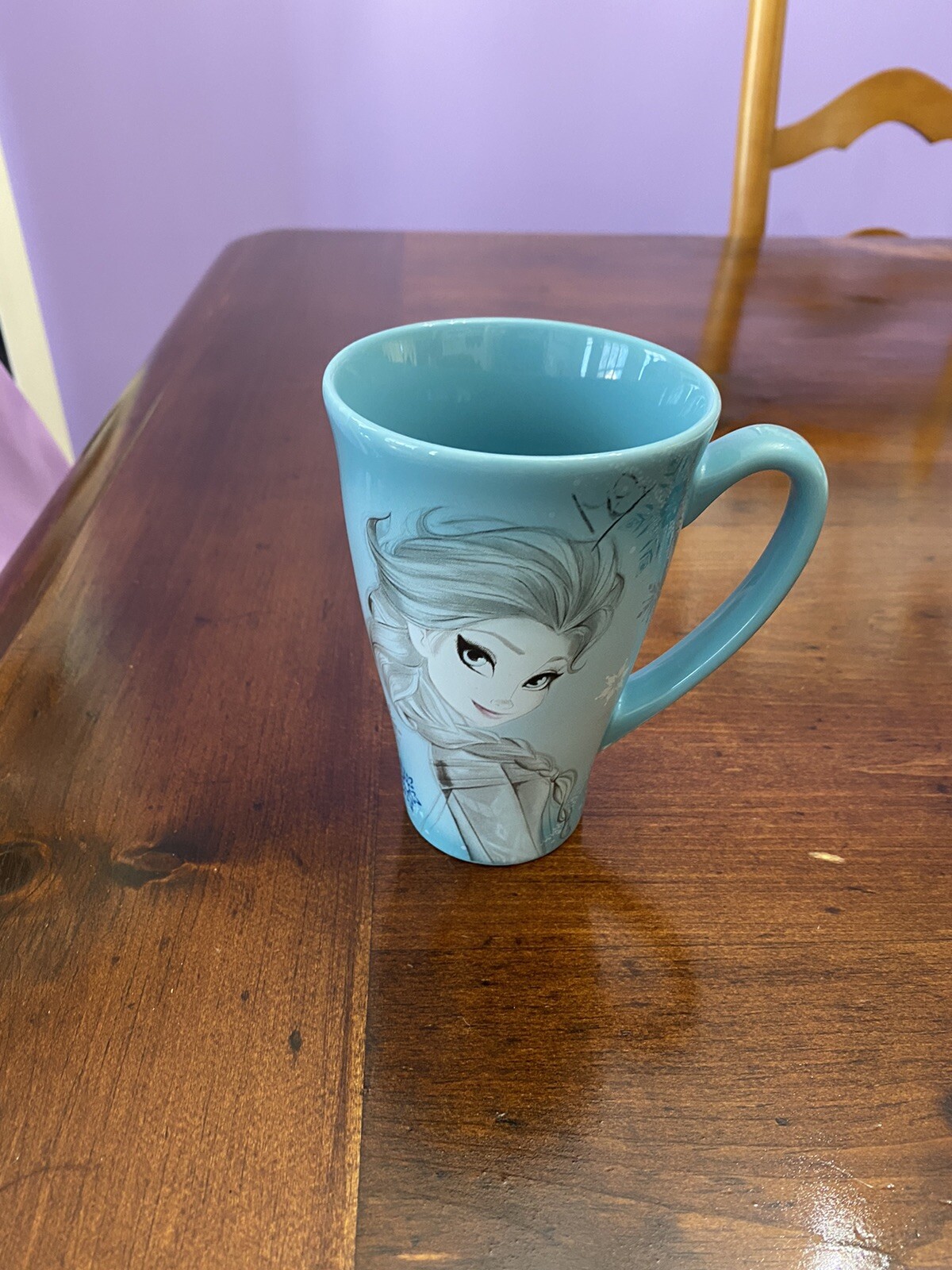 Disney Elsa Frozen Sketch Mug Blue Snowflake 12 Oz NEW | eBay