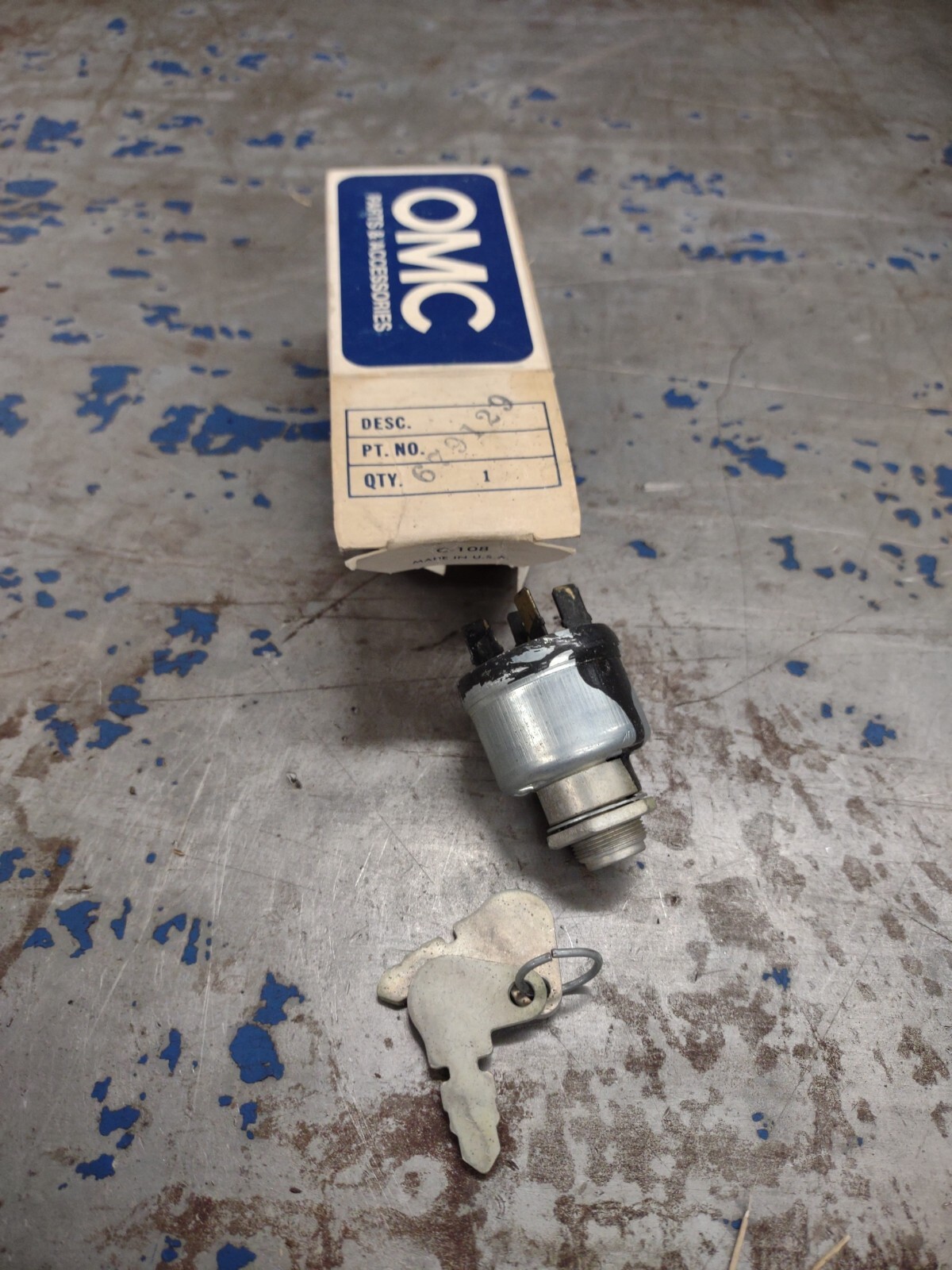 New Old Stock OMC Lawn boy Ignition Switch 679129 WH Bin 140 | eBay