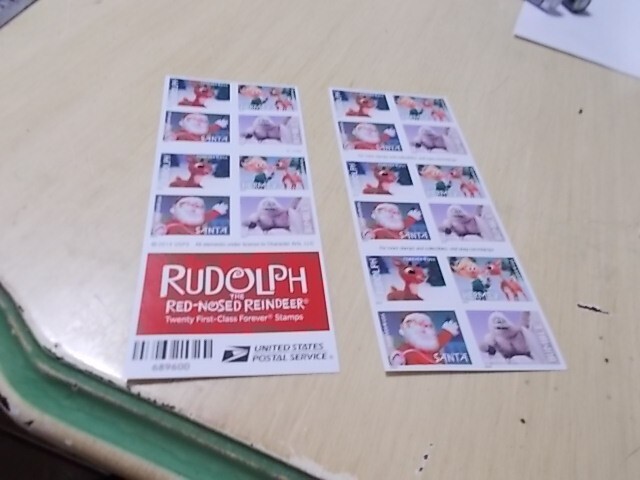 New Book of 20 USPS Forever Stamps--- rudolph | eBay