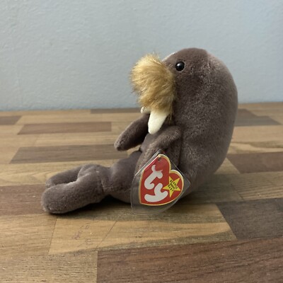 Ty Beanie Baby “Jolly” Walrus W/ OG Swing Tag Marine Wildlife Plush Toy ...
