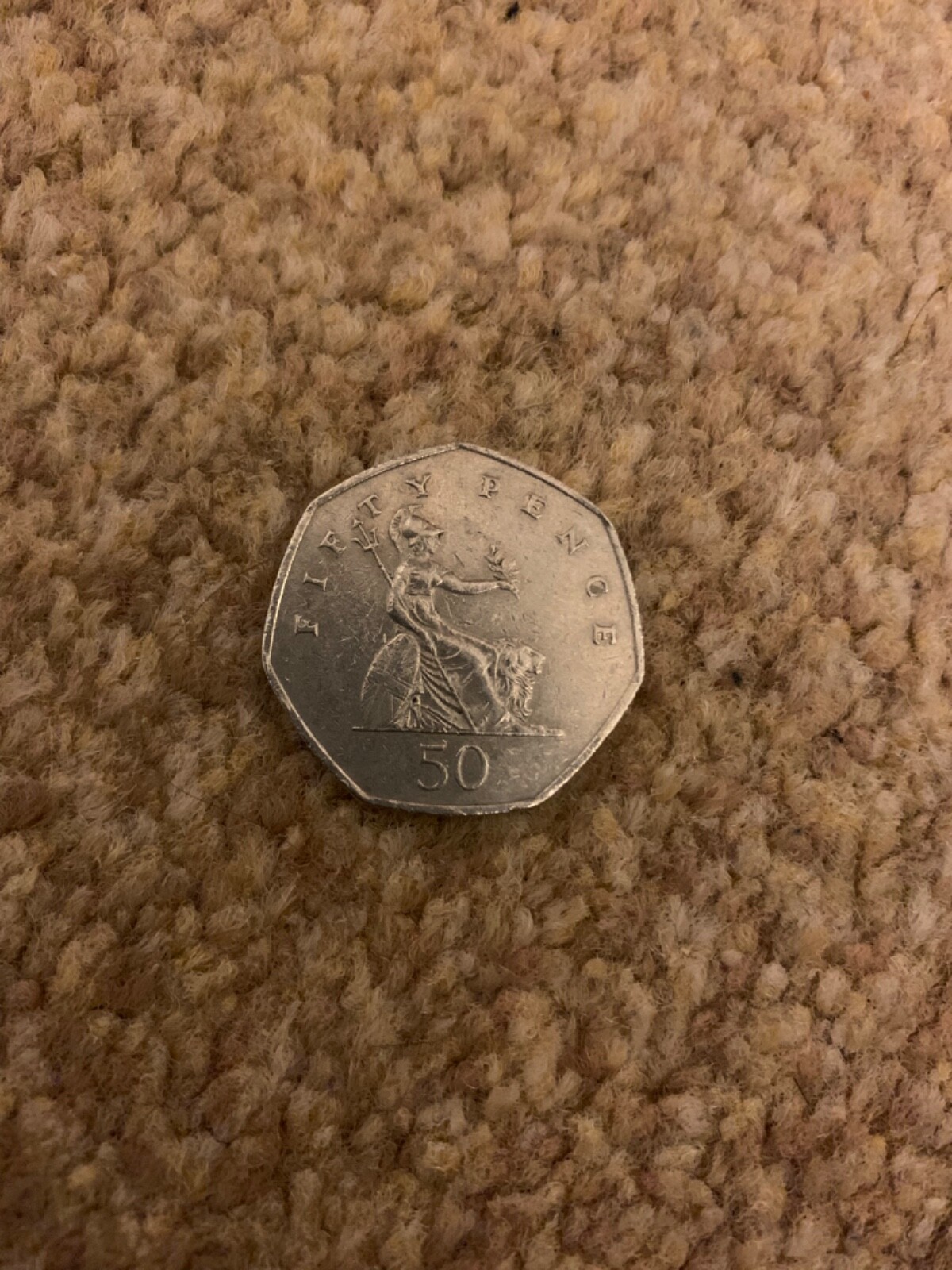 Rare 50p Coin (1997) with HRH Queen Elizabeth's 2nd Portrait on Coin ...