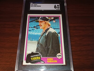 1981 Topps Baseball #315 Kirk Gibson Rookie SGC 6 Tigers Dodgers RC | eBay