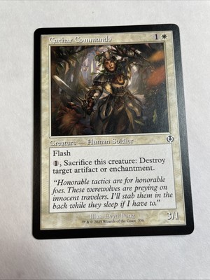 MTG Cathar Commando Retro Frame Innistrad Remastered Regular 336 flash ...