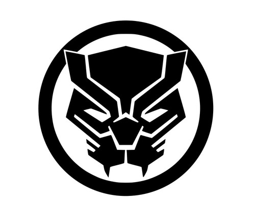 Black Panther Fangs Logo Vinyl Decal Helmet Sticker FREE SHIPPING ...