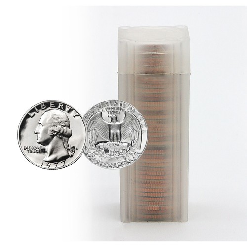 Roll of 1977 Proof Washington Quarters (40 Proof Coins)-Protective ...