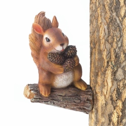 Gathering Squirrel Tree Decor Figurine Statue Fun Gift Garden Home ...