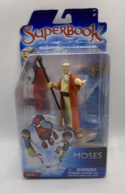 Superbook Moses Series 1 Action Figure Toy Bible Adventure CBN for sale ...