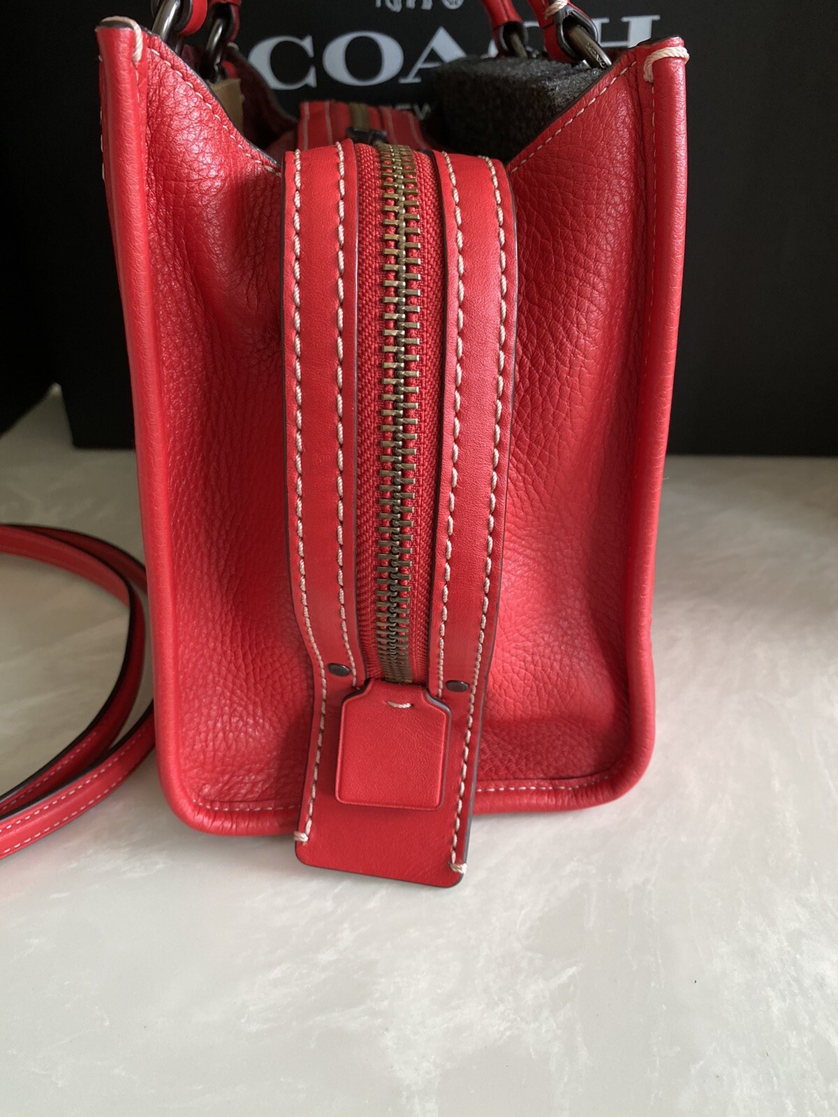 COACH 1941 RUBY RED ROGUE 25 SATCHEL BAG 54536 EUC - Gem