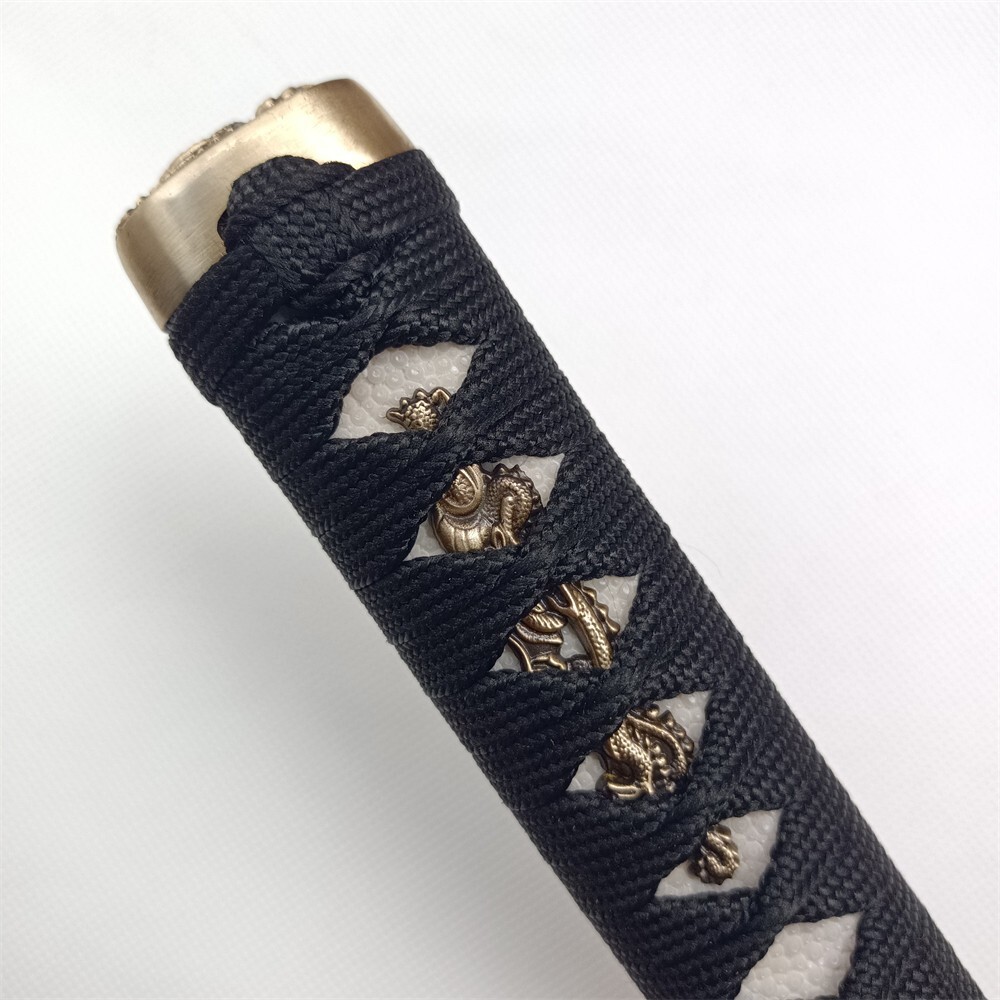 26CM Tsuka Real Rayskin Copper Fuchi Kashira F Japanese Sword Katana Accessories | eBay