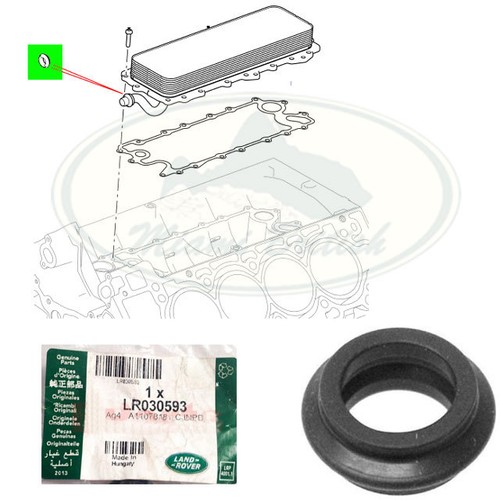 LAND ROVER OIL COOLER OUTLET PIPE SEAL O-RING RANGE LR4 RR SPORT ...