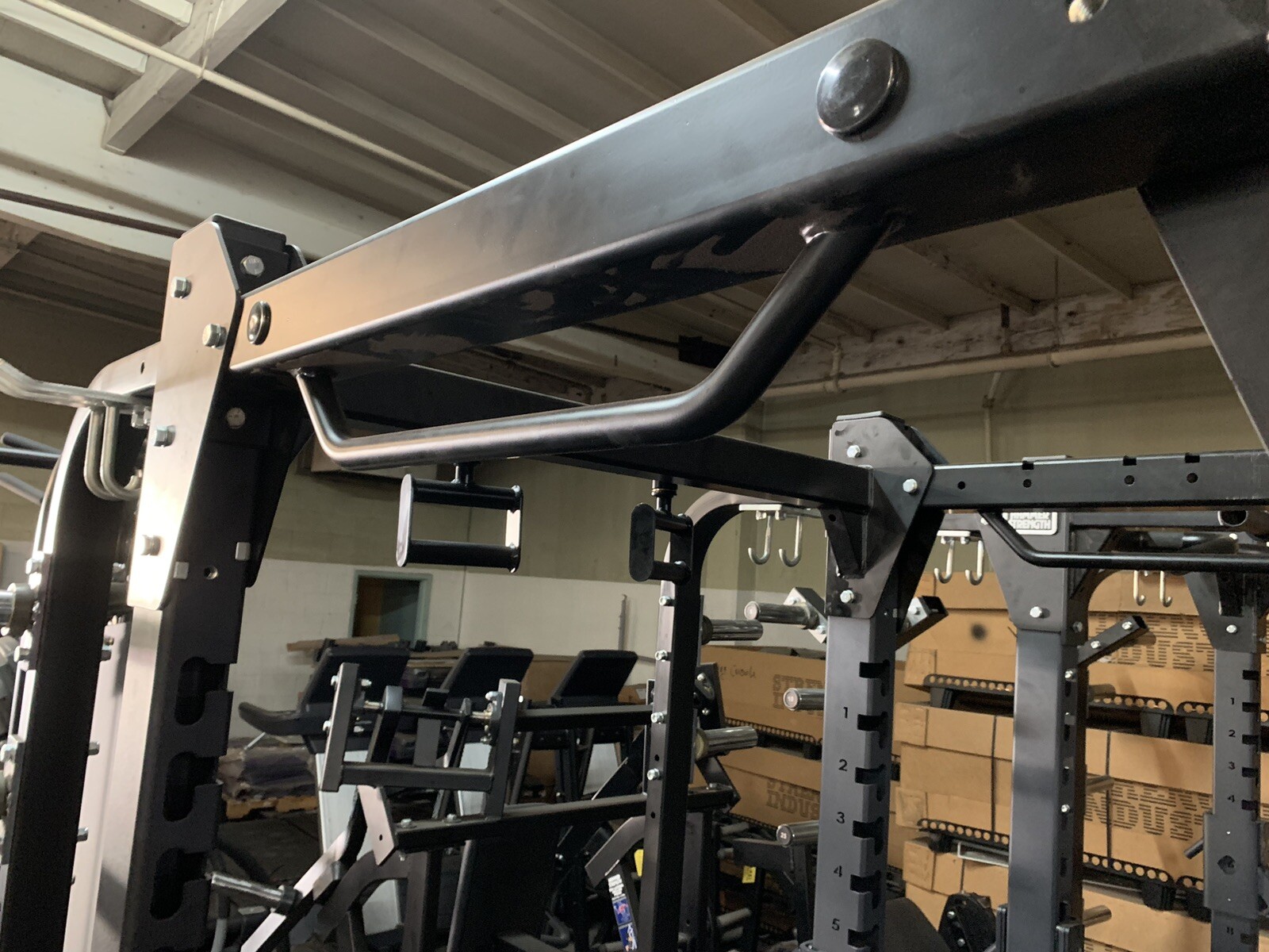 Hammer Strength HD Elite Power Rack Custom Matte Blk With Accessories ...