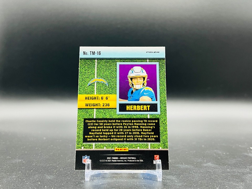 2021 Panini Mosaic - Justin Herbert - TD Masters - Mosaic - #TM-16 | eBay
