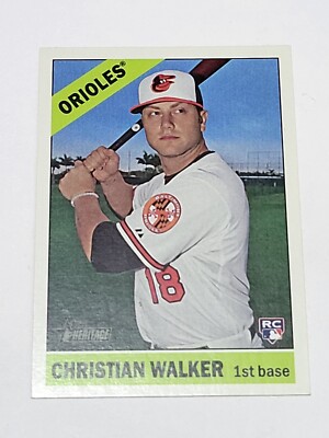 TWO 2015 HERITAGE BASEBALL ROOKIE CARD CHRISTIAN WALKER #501 | eBay
