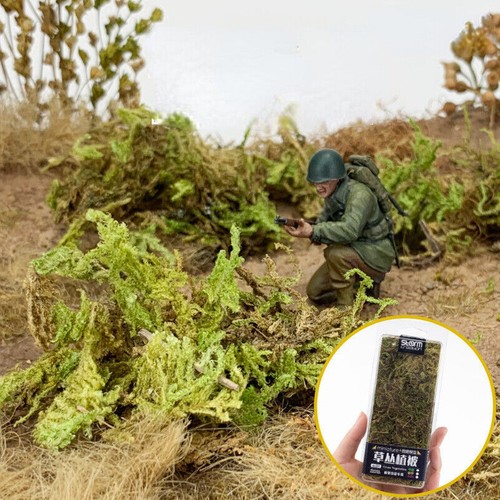 HO/OO Scale Bush Grasses Miniatures Forest Garden Plant Railway Scenery ...