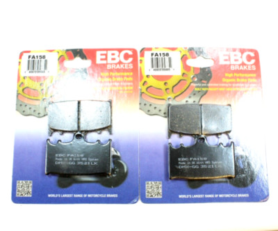 EBC Brake Pad Set FA158 x2 Organic for Motorcycle - 2 Pairs | eBay