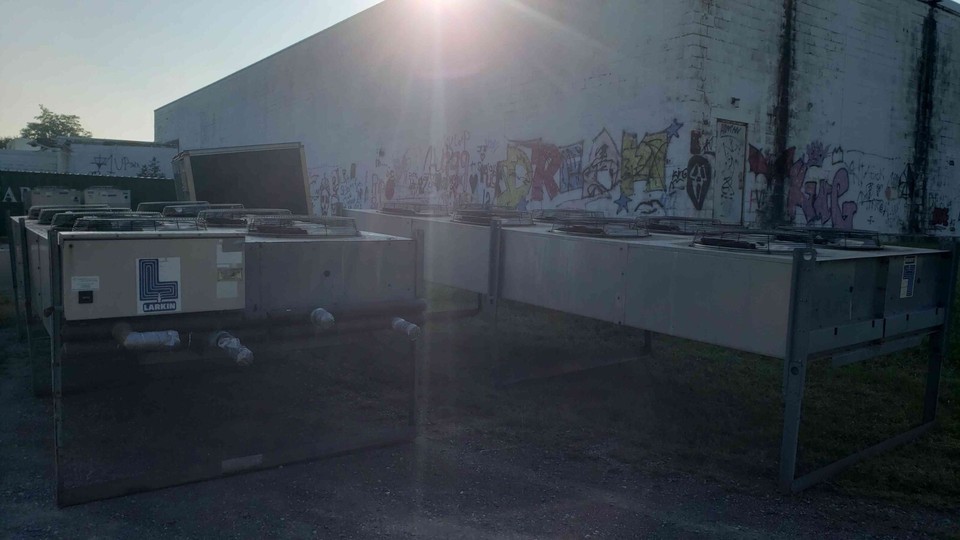 8 Fan Larkin Drycooler Heatcraft Dry Cooler Fluid Cooler HVAC(104143 ...