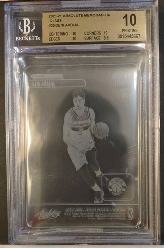 DENI AVDIJA RC BGS 10 PRISTINE 2020-21 PANINI ABSOLUTE MEMORABILIA ...