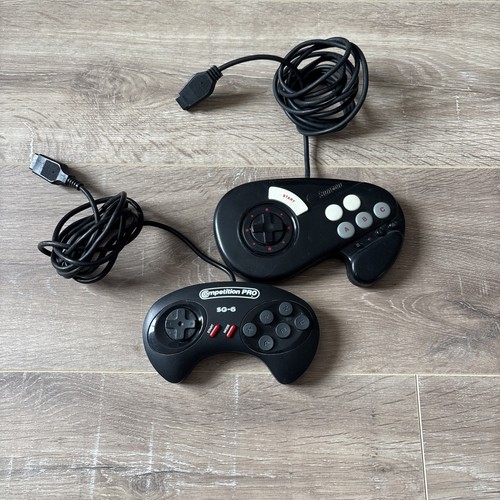 Sega Megadrive Competition Pro And Suncom Controllers Bundle | eBay UK
