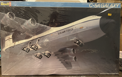 Vintage Revell Model Kit 4748- Lockheed C-5B Galaxy Aircraft Sealed ...