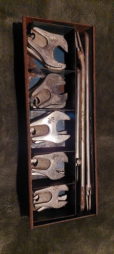 Antique 1925 XceL Multi Head Wrench Set, 3 Handles, 10 Heads | eBay