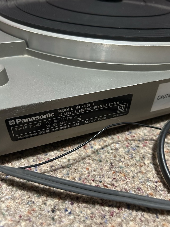 1980’s vintage Panasonic SL-H304 Turntable Hifi Separate Spares or ...