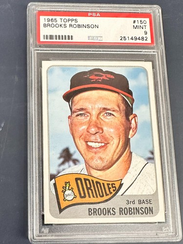 1965 Topps # 150 Brooks Robinson PSA 9 MINT Well Centered! | eBay