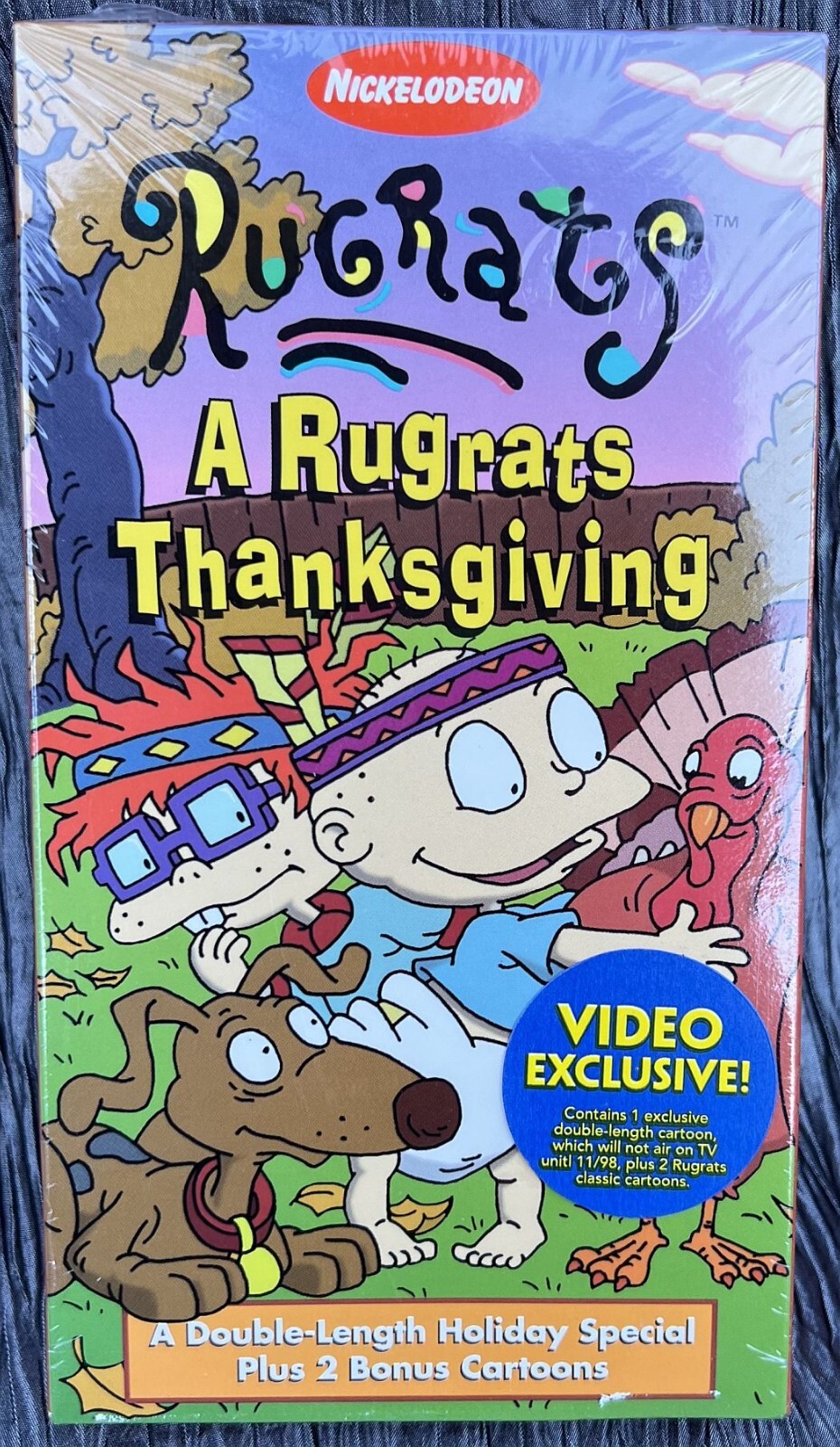 New 1997 Rugrats - A Rugrats Thanksgiving VHS tape Orange cassette ...