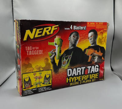 NERF Dart Tag Hyperfire Deluxe 2-Player Blaster Set READ | eBay