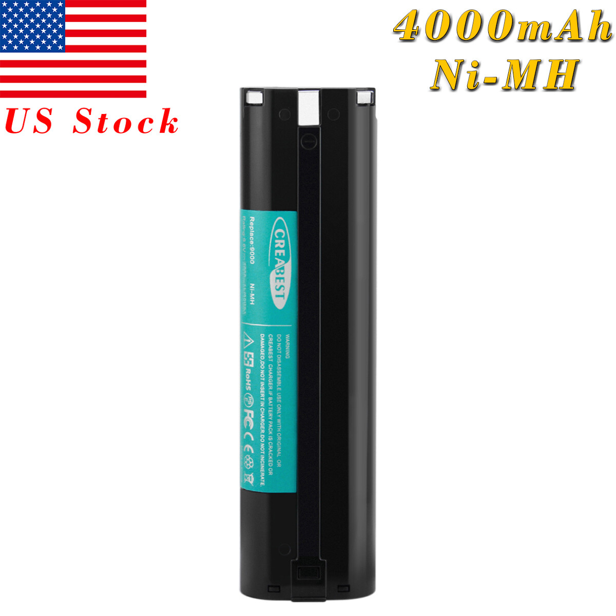 4000mAh 9.6V Ni-MH Battery For Makita 9000 9033 193890-9 192696-2 ...