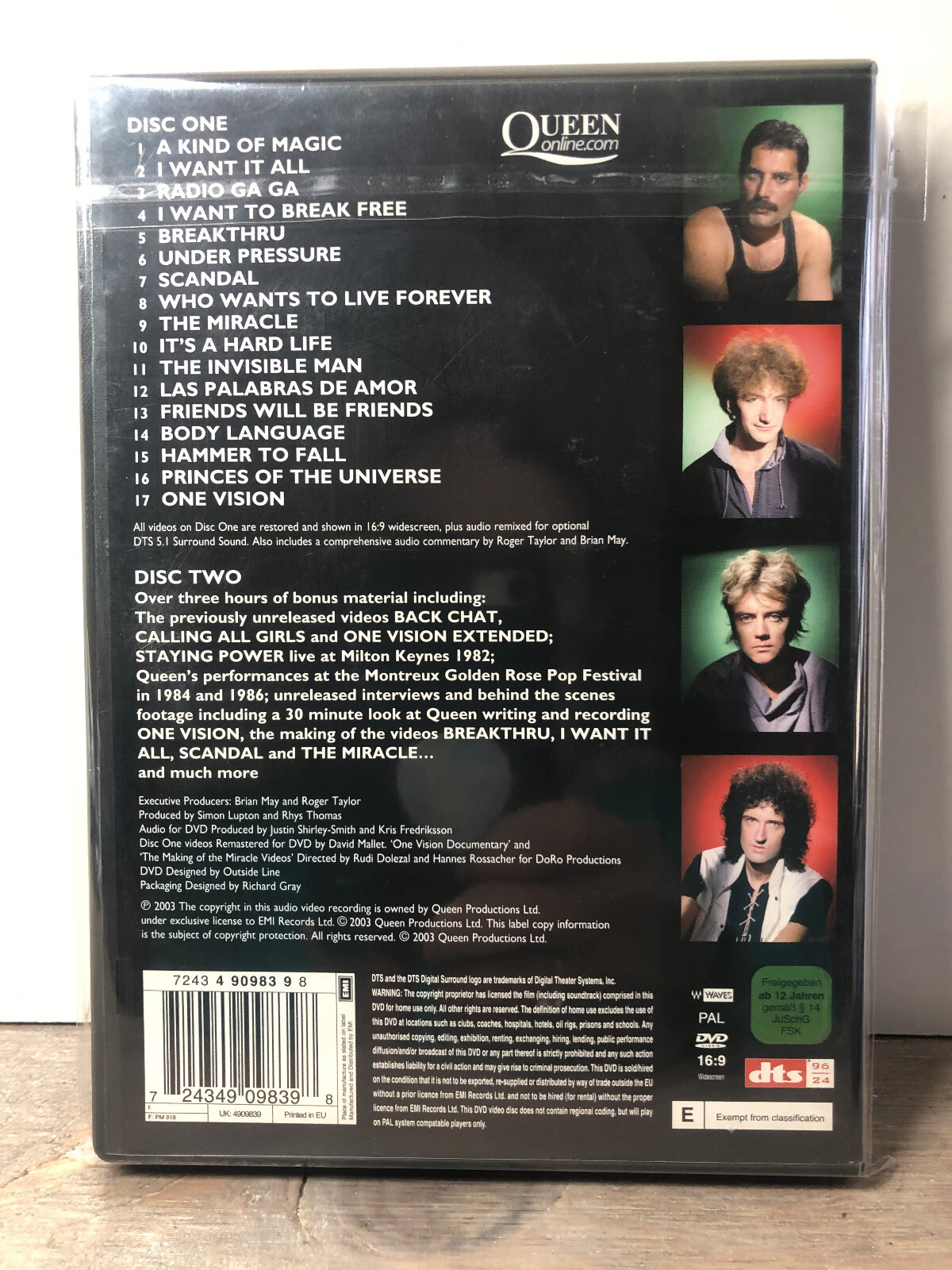 Queen The DVD Collection - Greatest Video Hits 2 - REGION 4 AUST ...