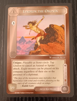 Lindion the Oronin - Dark Minions - Middle Earth CCG - MECCG - Limited | eBay