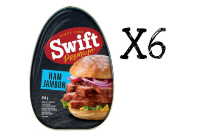 6 Pack Swift Premium Cooked Canned Ham 454g Each -From Canada FRESH ...