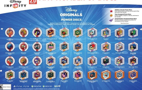 DISNEY INFINITY POWER DISCS 2.0 (compatible with 3.0) - Originals - See ...
