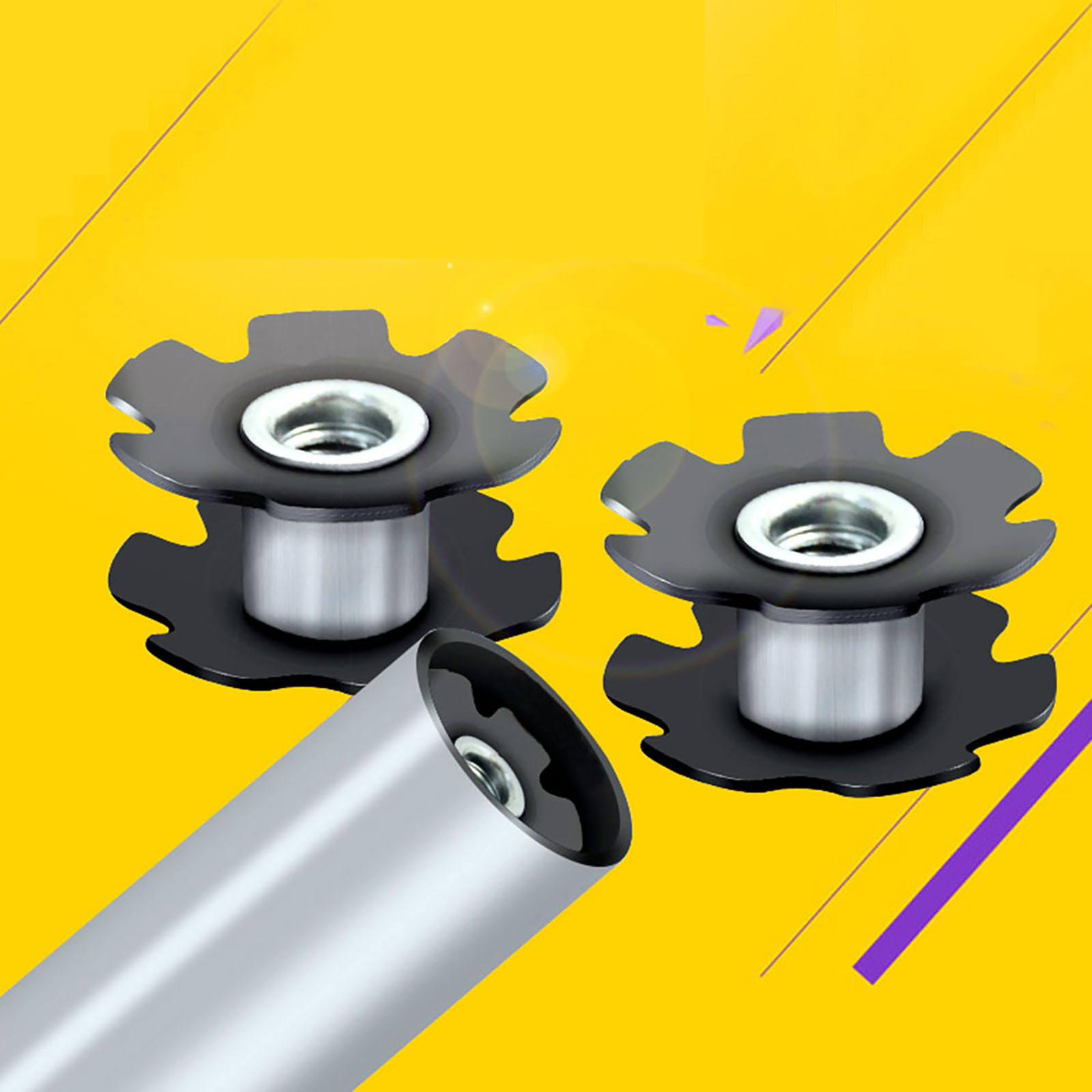 Fork Threadless Star Nut Bike Repair Parts 28.6mm Toothless Core Grs | eBay