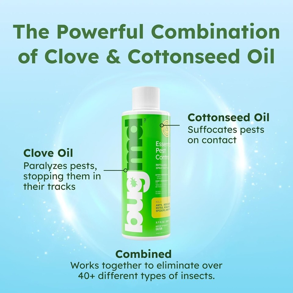 BugMD Pest Control Essential Oil Concentrate for Home Bed Bug Spray 3 ...