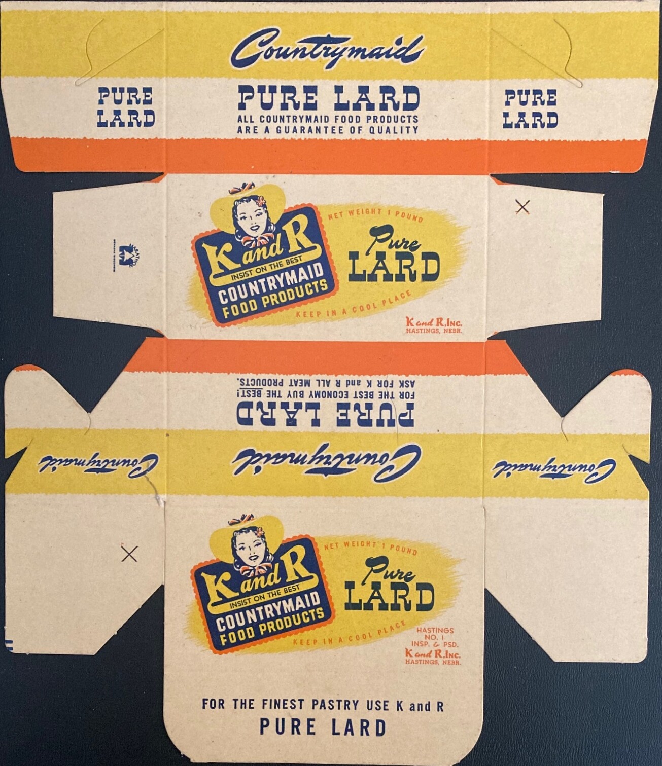 Vintage Lard Labels