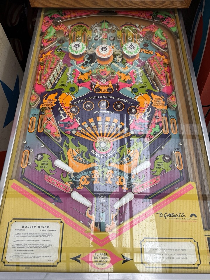 D. Gottlieb & Co. Roller Disco Pinball Machine 1979 Always Privately ...