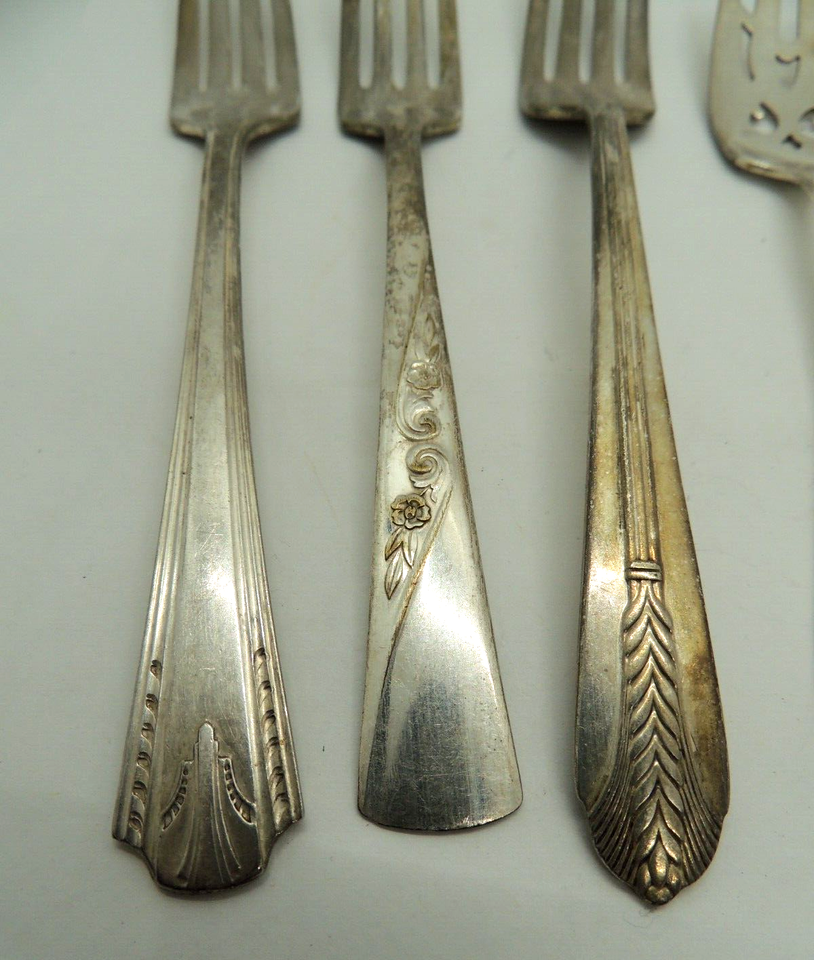 Vintage Silverplate Forks Lot Crafting Collecting Community Silver WM ...