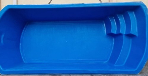 Rectangular fiberglass pool shell 20' x 10' x 4' 6" in Pacific blue DIY ...