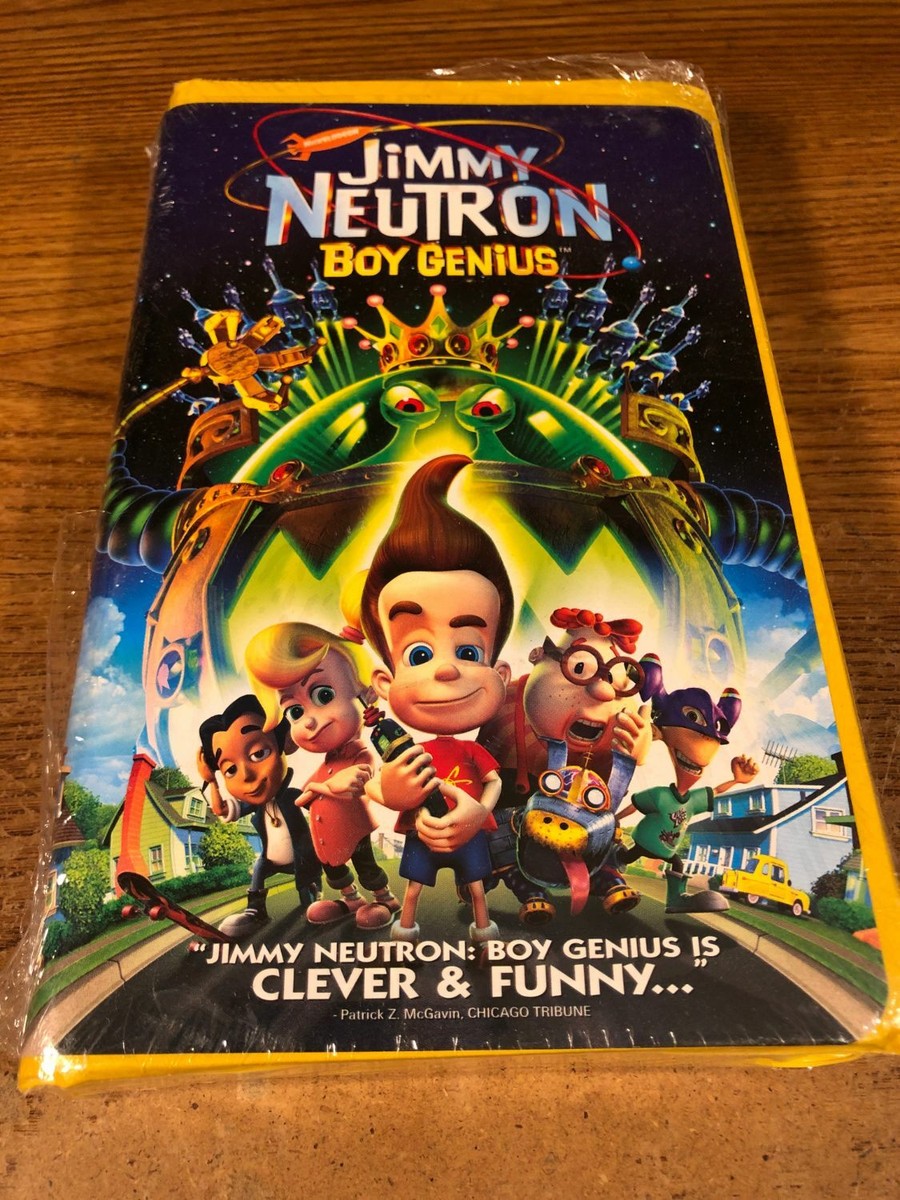 Jimmy Neutron Boy Genius Vhs Fermeture Jimmy Neutrón Con Lentes
