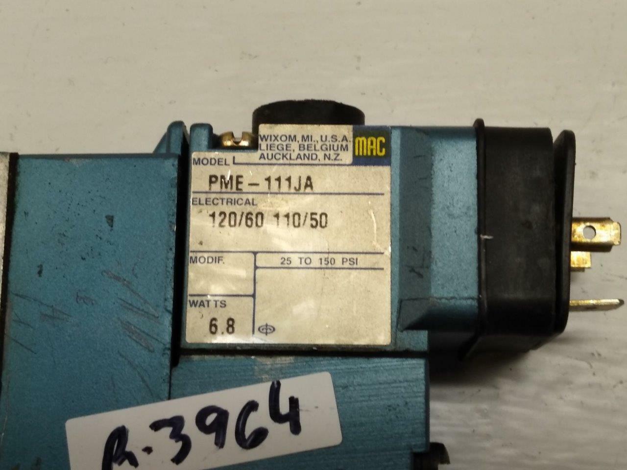 MAC PME-111JA 110-120V 6.8W 150PSI Solenoid Valve | eBay